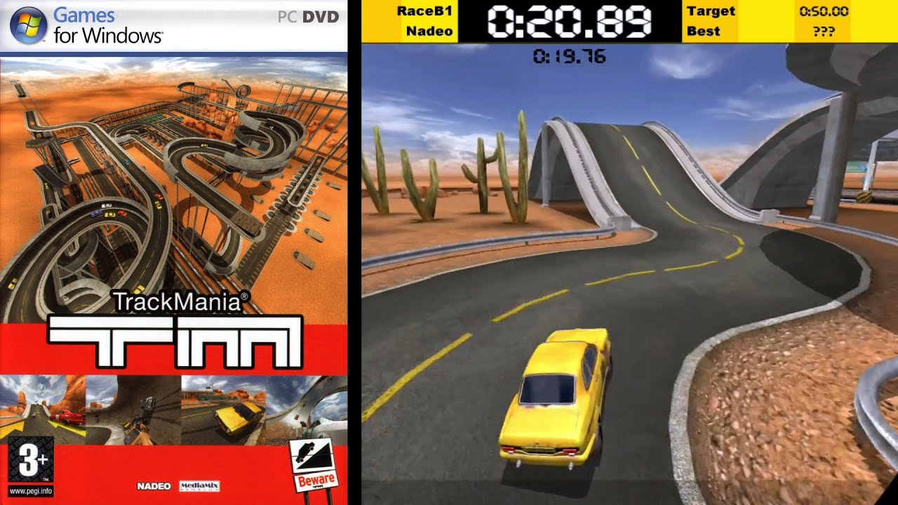 TrackMania ... (PC) [2003] Gameplay - YouTube