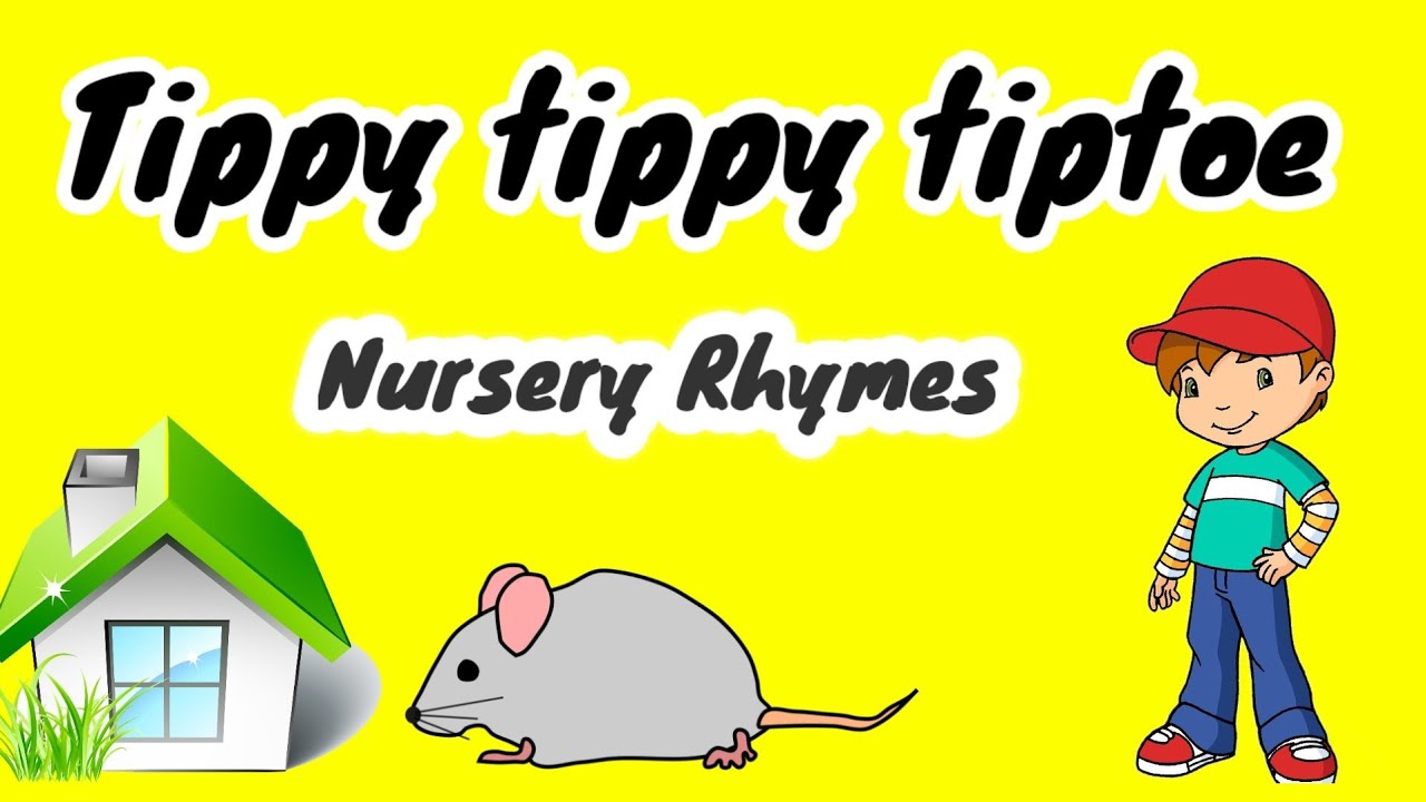 Tippy tippy tiptoe | LKG rhymes | CBSE English rymes - YouTube