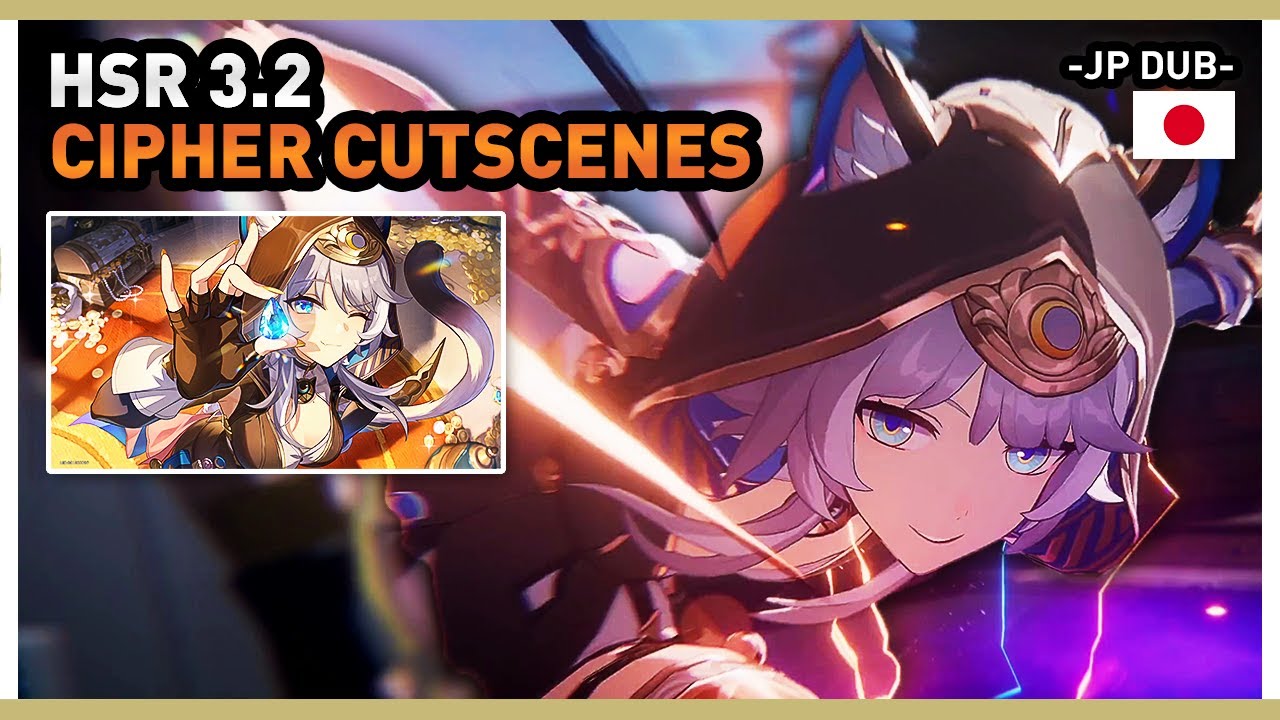 HSR 3.2 Cipher "The Flash" & Visual Art Cutscene | JP Dub | 2K ...