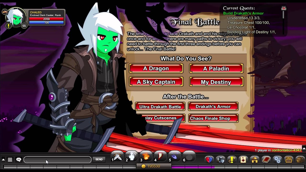 AQW Getting Drakath's armor - YouTube