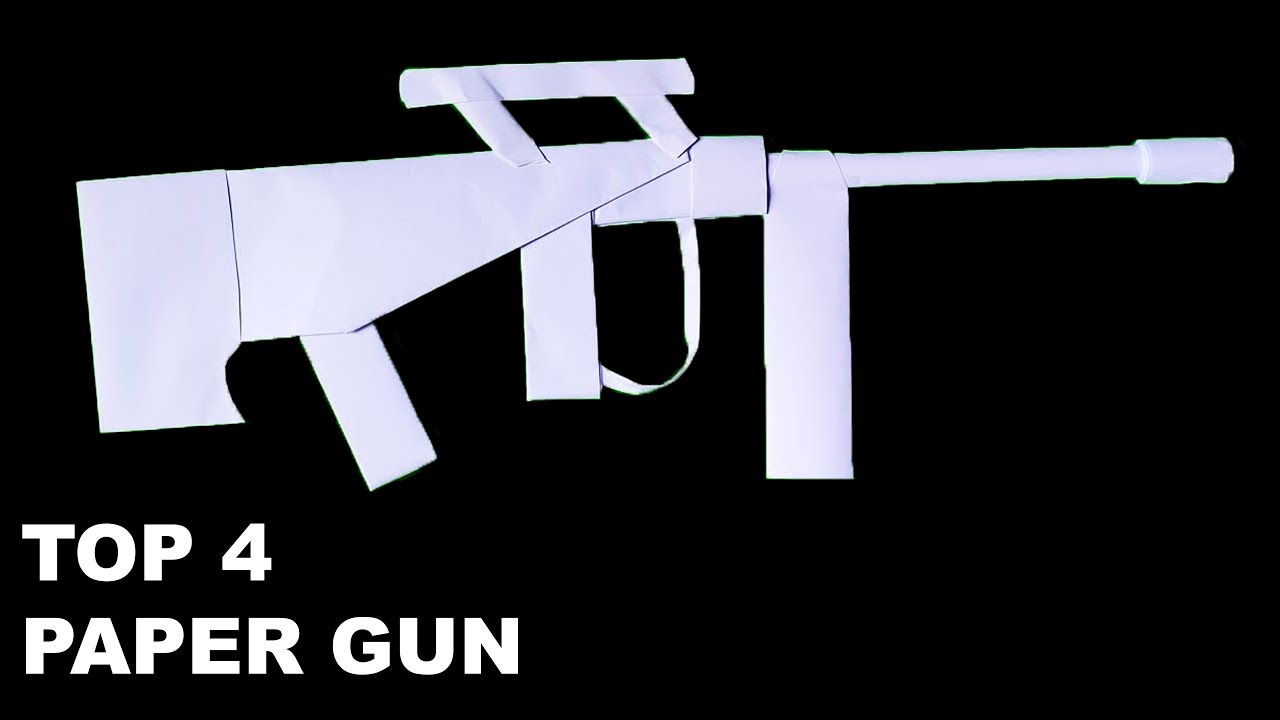 how to make a paper gun | Making A Powerful PAPER GUN Pistol | paper ...