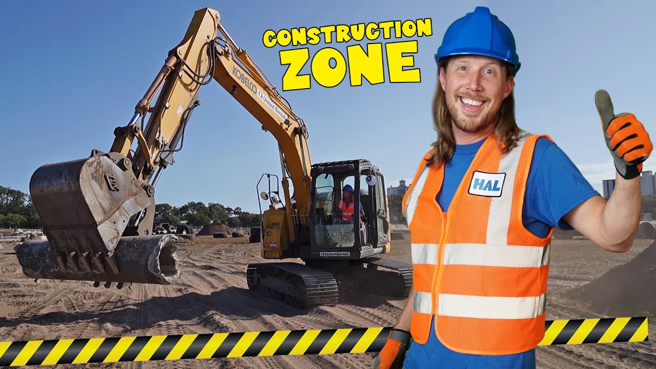 Handyman Hal’s Construction Adventure! Real Excavators and Wheel ...