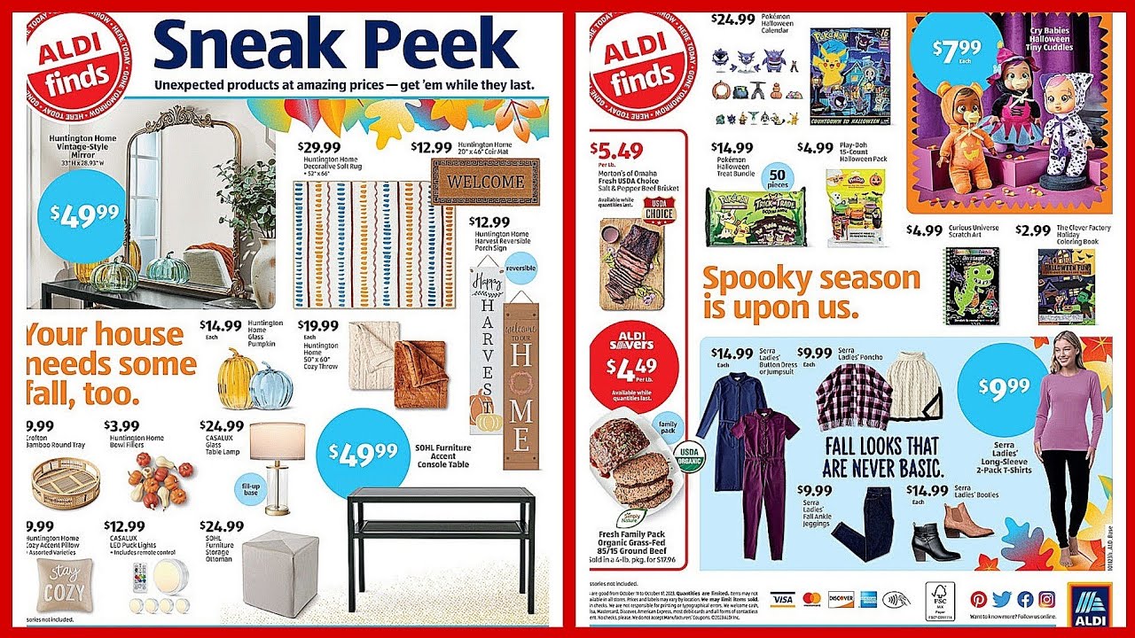 ALDI AD SNEAK PEEK 🍁 10/11/2023 - 10/17/2023 BARGAIN BEAUTY - YouTube