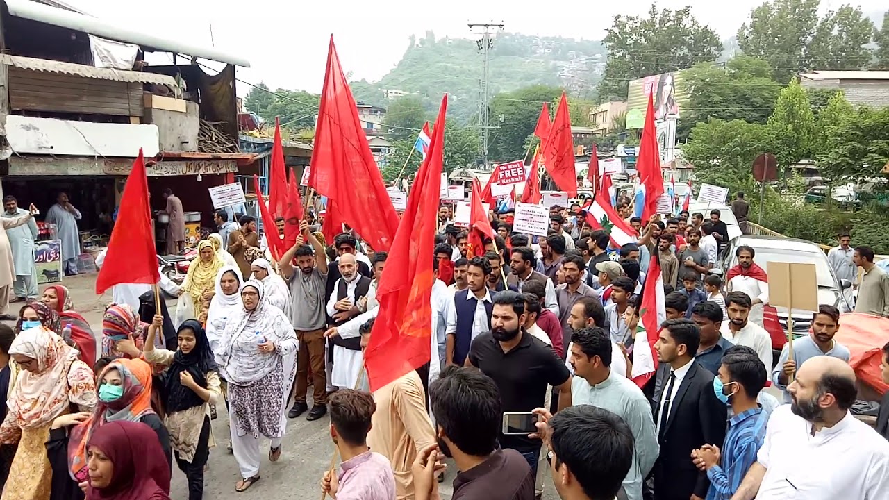 Jammu kashmir Peoples National Alliance Relly in Muzaffarabad - YouTube