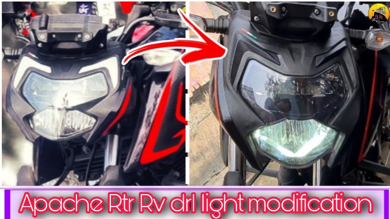 Apache rtr 4v drl modification (the shk vlogs) - YouTube