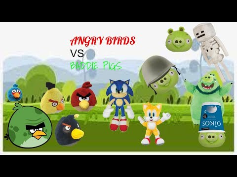 Angry Birds vs Baddie Pigs P1 (Lvpv) - YouTube
