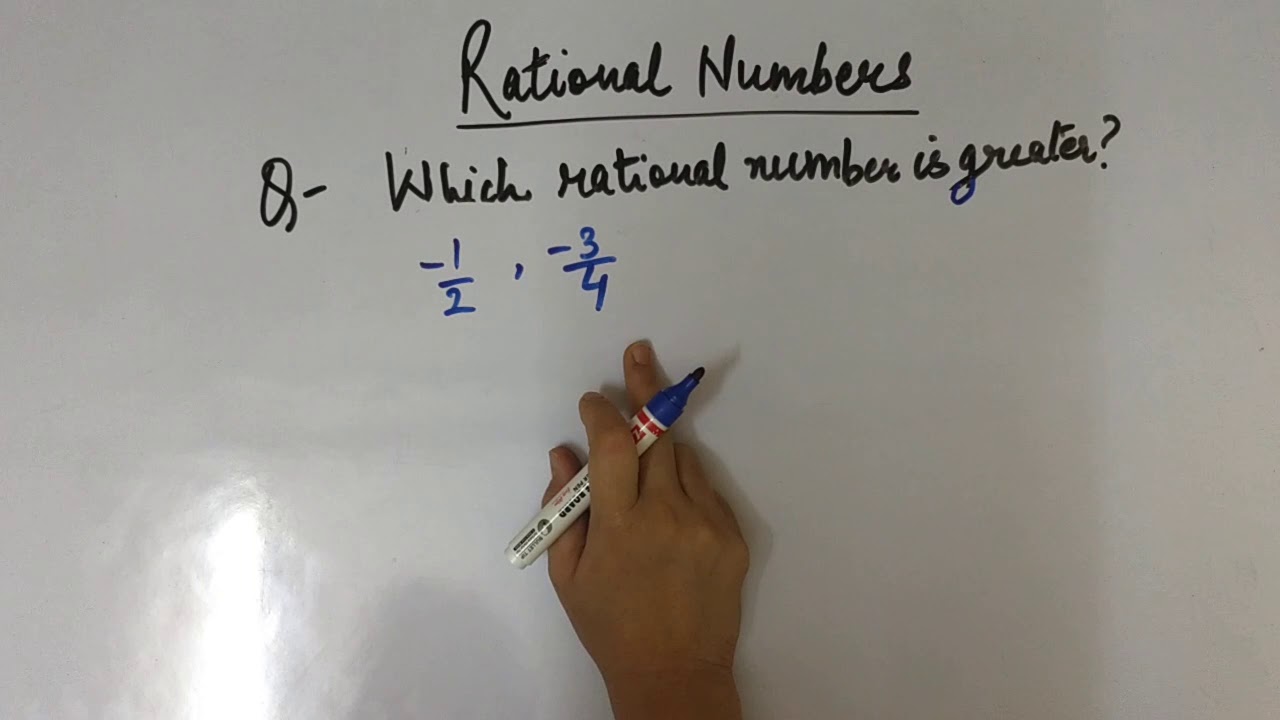 Greater or smaller rational number - YouTube