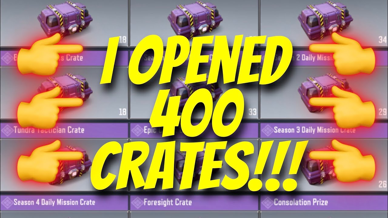 CODM | CRATES | I OPENED 405 CRATES!! 😍🔥| CODM CRATES - YouTube