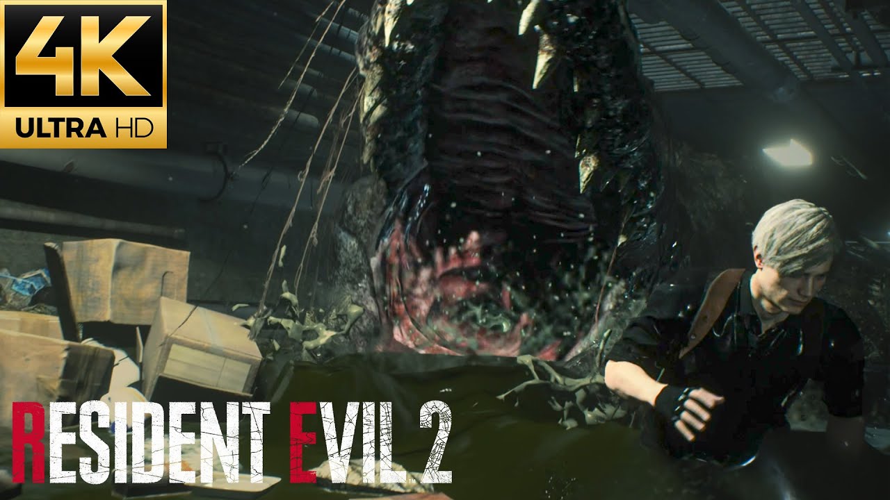 Resident Evil 2 Remake - Leon Kennedy Black Noir Outfit Gameplay [4K 60 ...