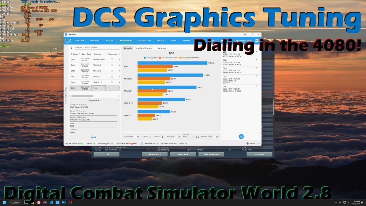 DCS Graphics Tuning for the RTX 4080 - YouTube