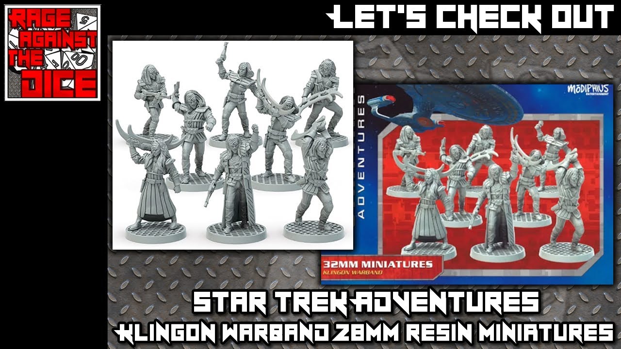 Let's take a look at Star Trek Adventures: Klingon Warband 28mm resin ...