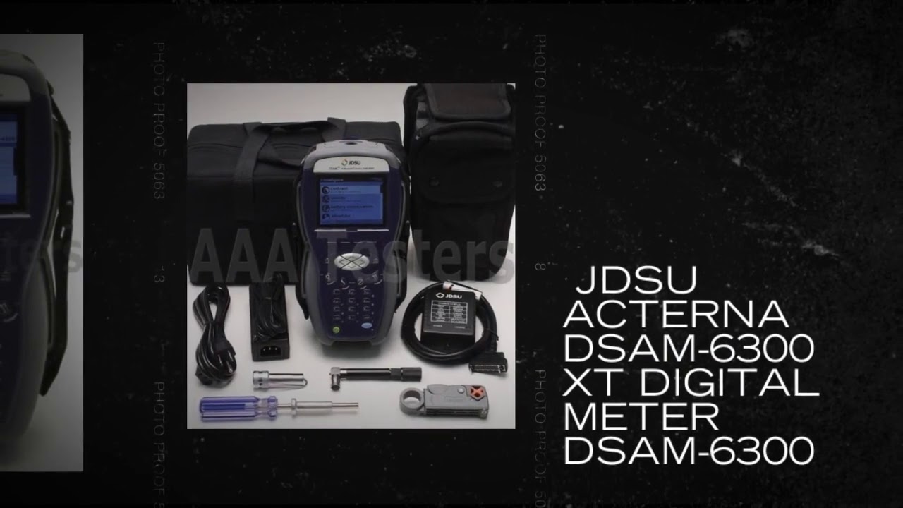 JDSU Acterna DSAM-6300 xt Digital Meter DSAM-6300B - YouTube