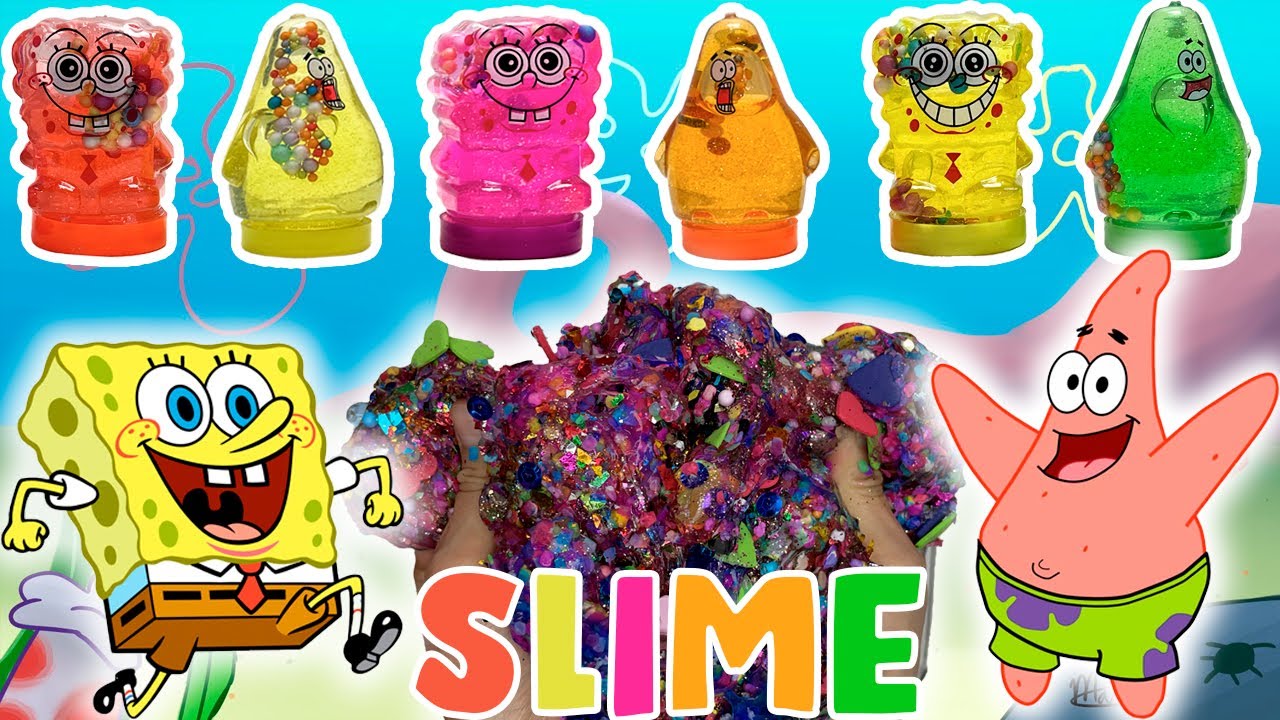 Spongebob, Patrickstar Slime /Bob esponja y Patricio Slime,Video ASMR 🌈 ...