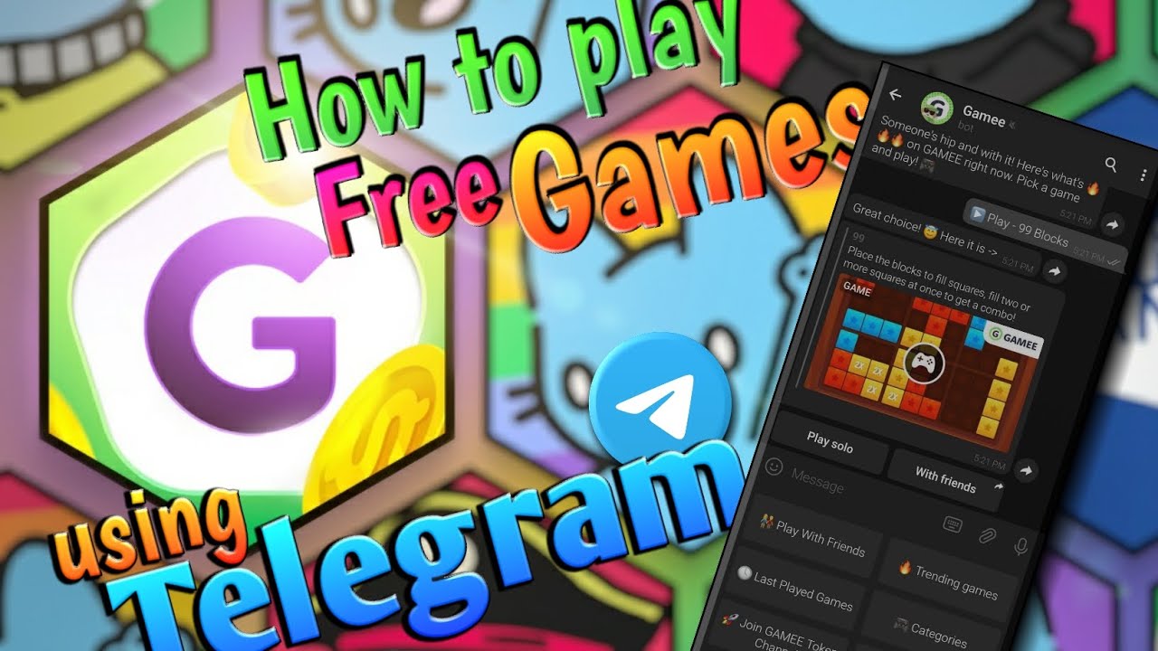 How To Play Free Games Using Telegram | Free Games | Gamee - YouTube