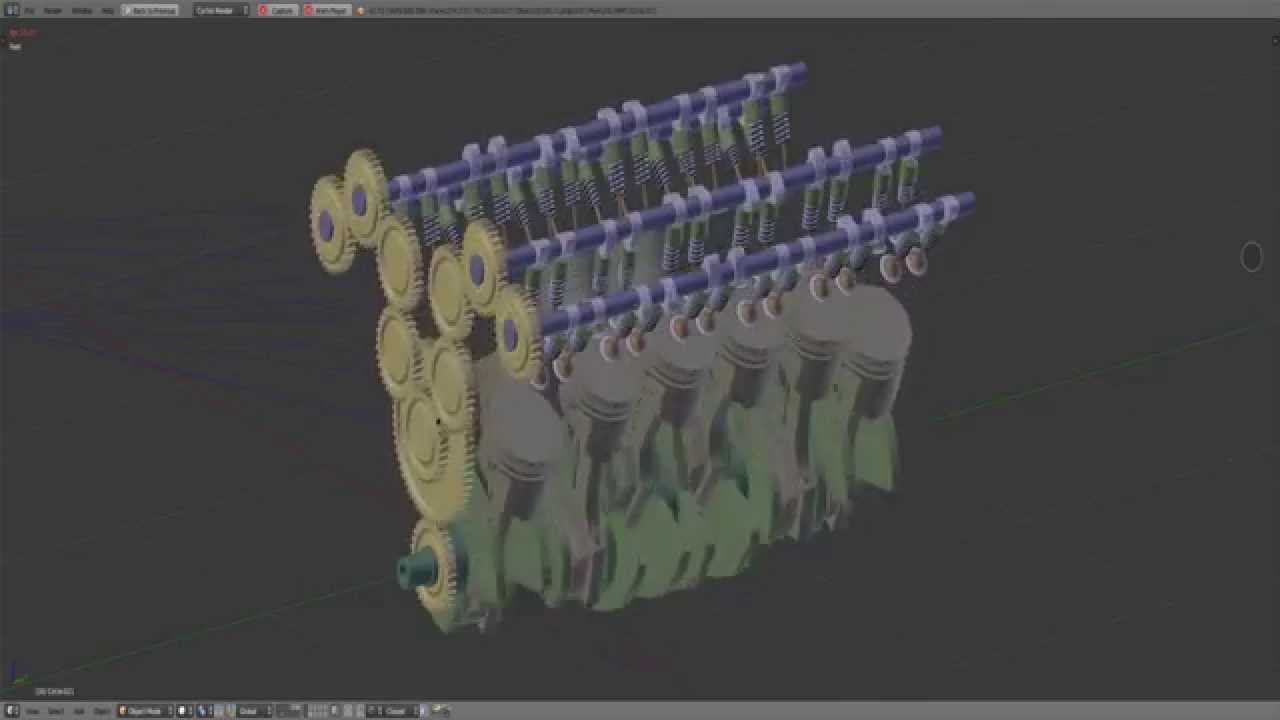Blender v12 engine animation - YouTube