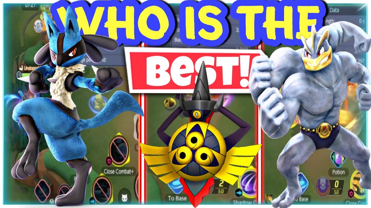 Who is the best Lucario/Machamp/ Aegislash |#pokemonunite #pokemon # ...