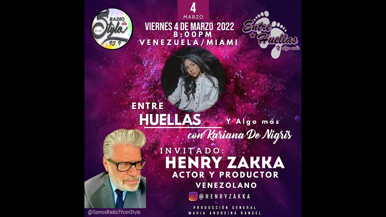 Revelando sus intimidades el Actor y Productor Venezolano Henry Zakka ...