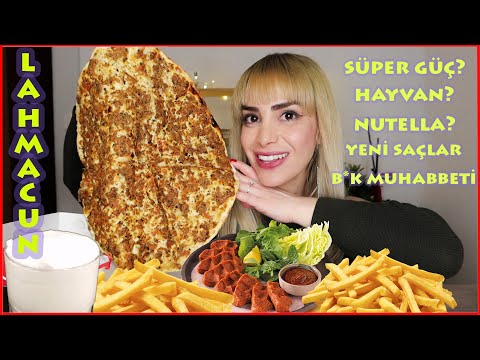 LAHMACUN MUKBANG | SORU CEVAP MUKBANG | Mukbang Türkçe