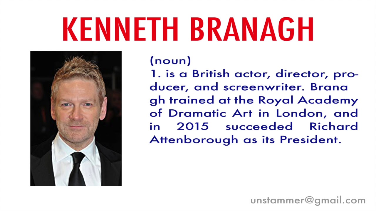 How to Pronounce Kenneth Branagh - YouTube