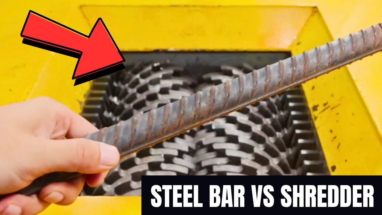 STEEL BAR vs SHREDDER | Amazing video! - YouTube