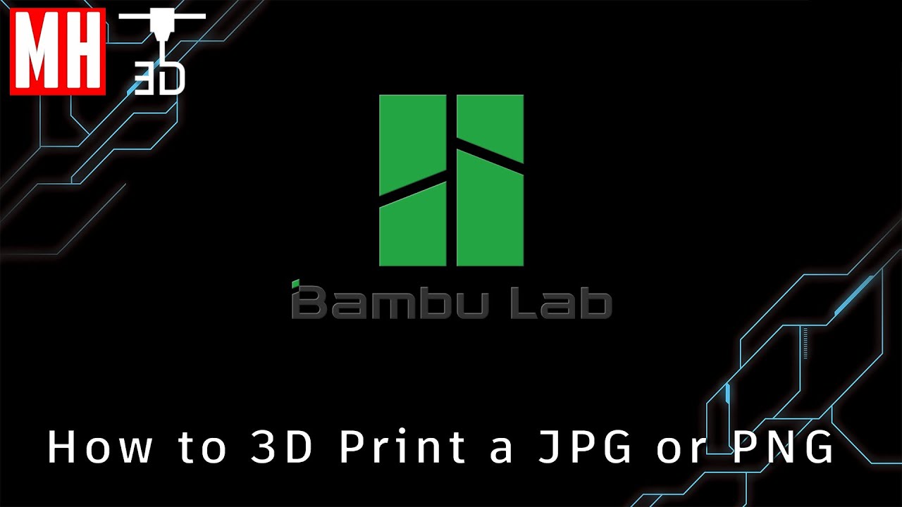 How to print a JPG or PNG on your 3D Printer - YouTube