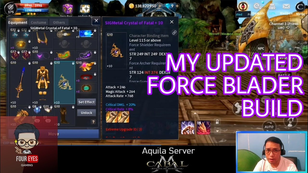 My Updated Force Blader Build in Cabal Mobile PH! - YouTube