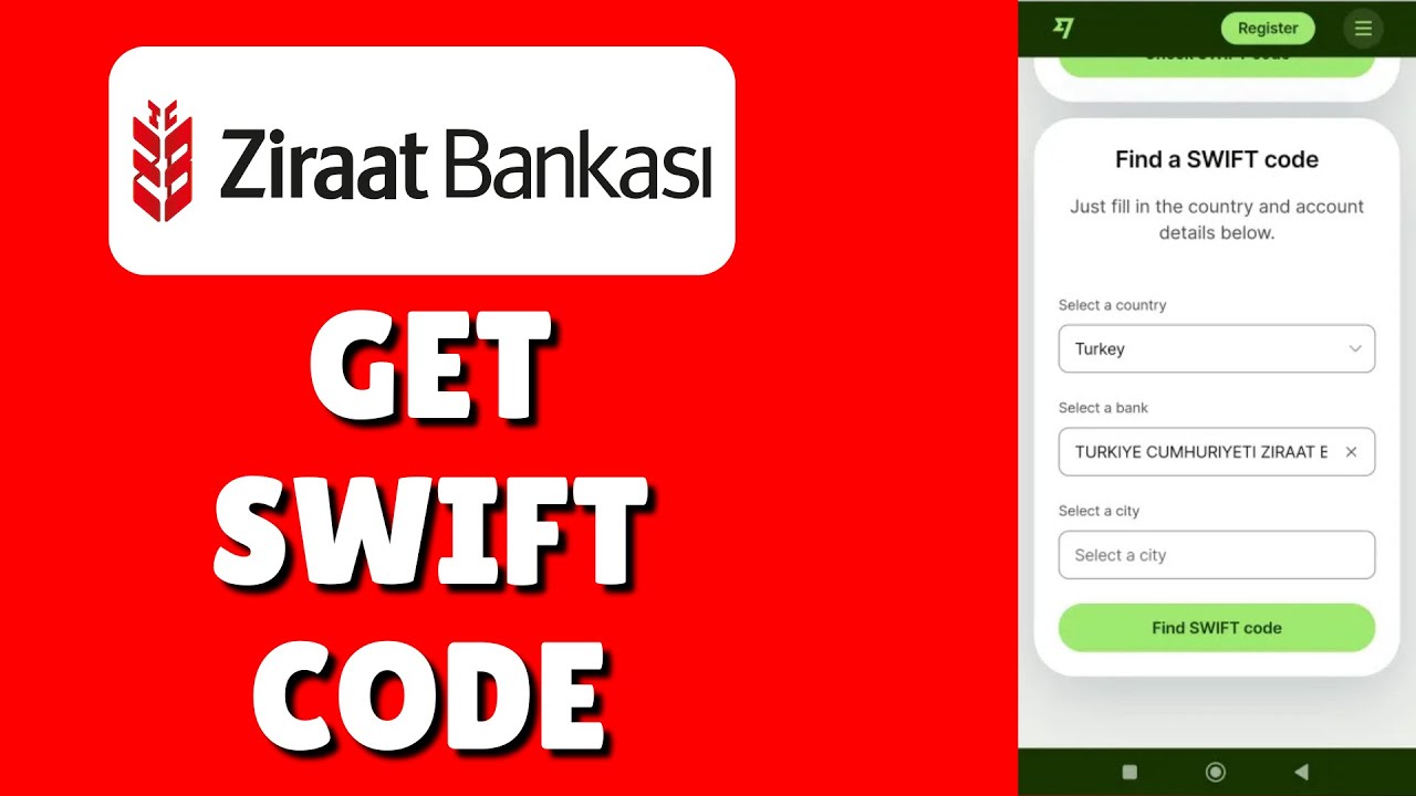 How To Find Ziraat Bankasi Swift Code ( Get Bic Code) - YouTube