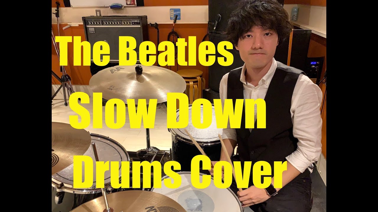 The Beatles - Slow Down (Drums) cover re-uploaded - YouTube