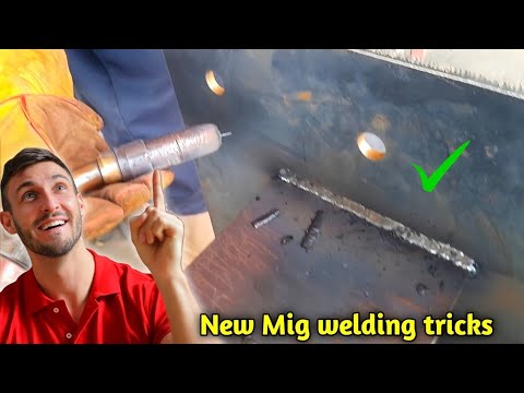 Mig Flux core welding for beginners | Flux core weld fast | 2f flat ...