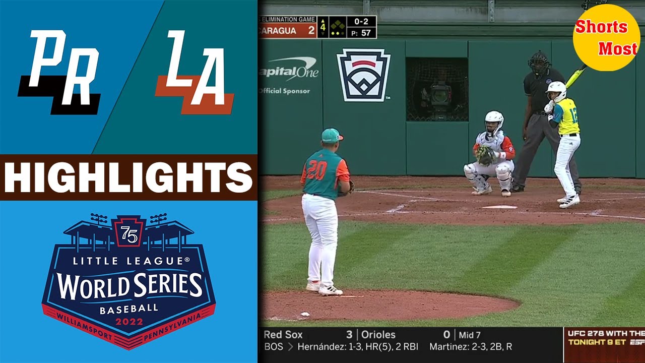 Little League World Series 2022 - Puerto Rico vs Nicaragua Highlights ...