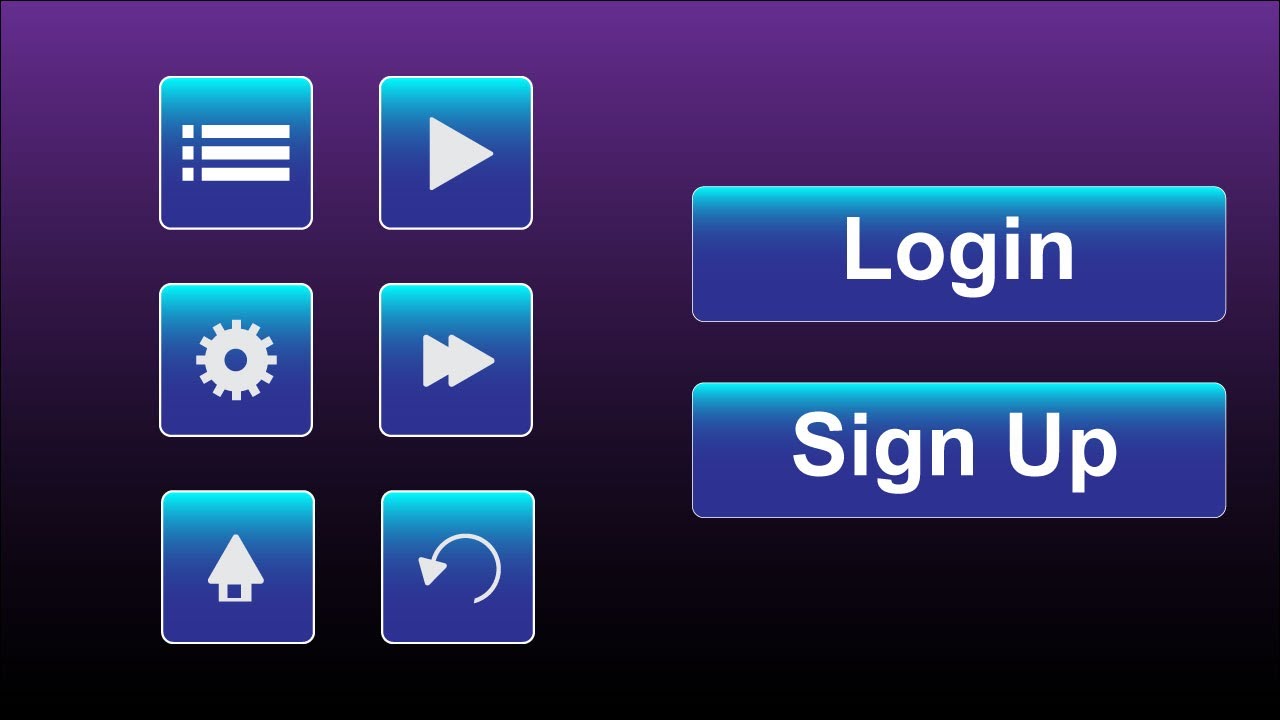 Designing Game UI Assets In Adobe Illustrator | play button Adobe ...