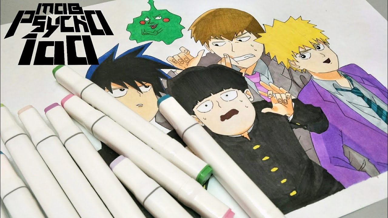 Drawing Mob Psycho 100 [モブサイコ100] | Kageyama Shigeo, Reigen Arataga ...