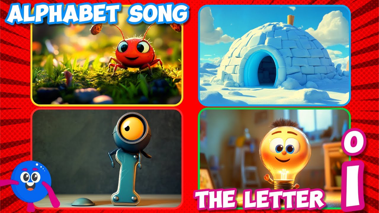 Letter I Song 🍦🦎 Fun ABC Learning Video #ABCSong #KidsSongs # ...