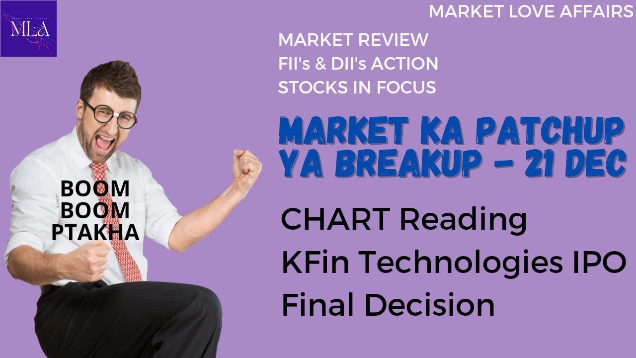 Chart Reading, KFin Technologies IPO Final Decision, Market Ka PatchUp ...