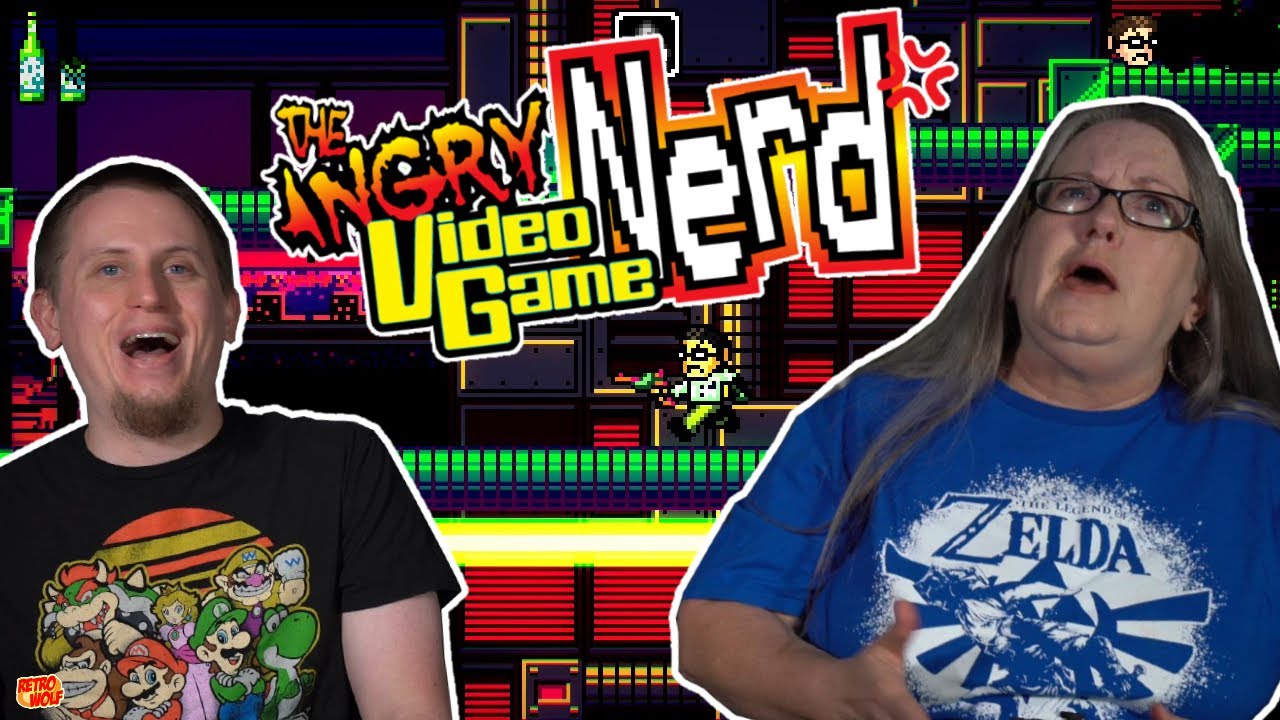 My Mom Plays Angry Video Game Nerd Adventures On Switch! | Mama Retro ...