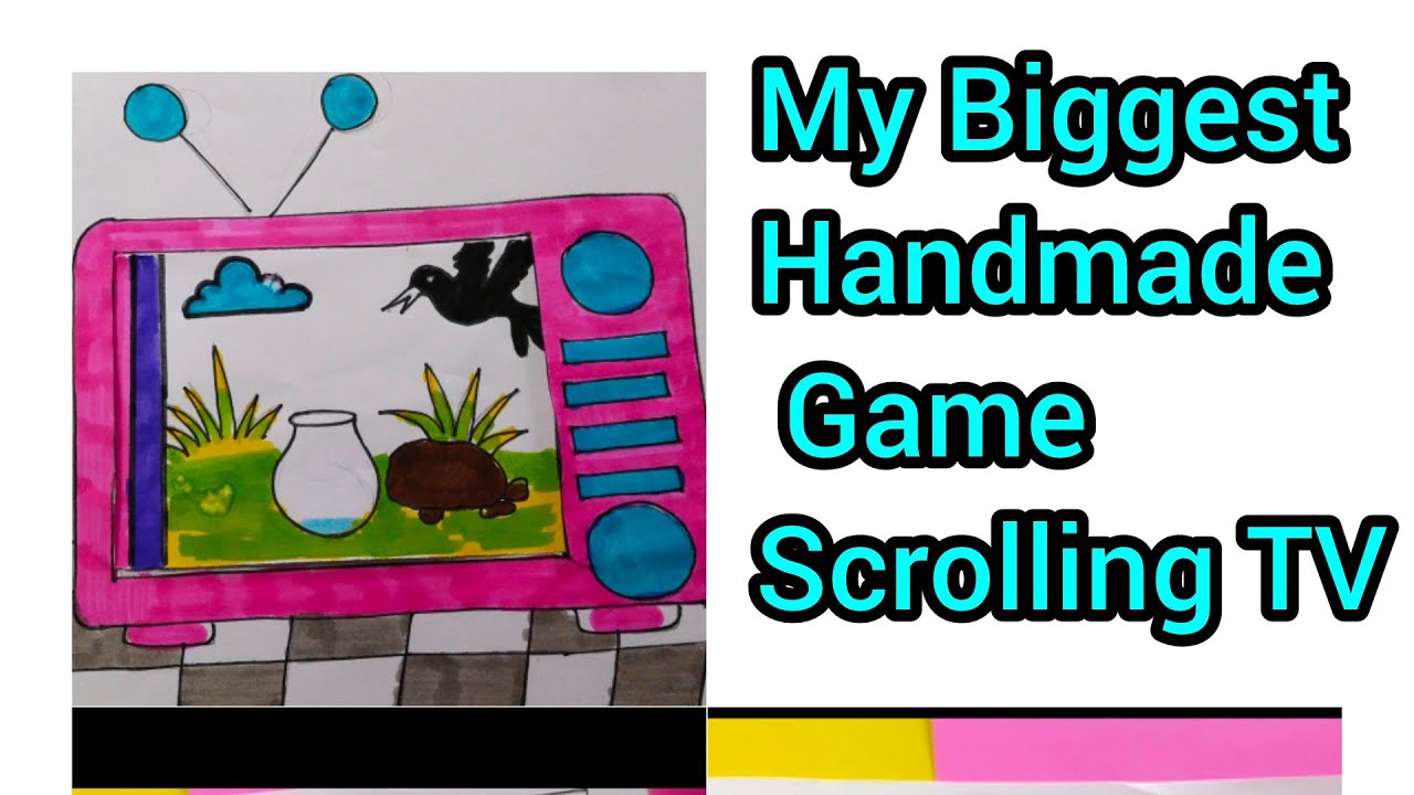 My Game Book/Handmade Scrolling TV/How to make Paper TV @twintag ...