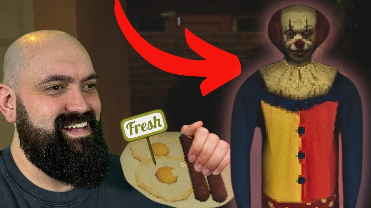 Cooking eggs for a Killer Clown - YouTube