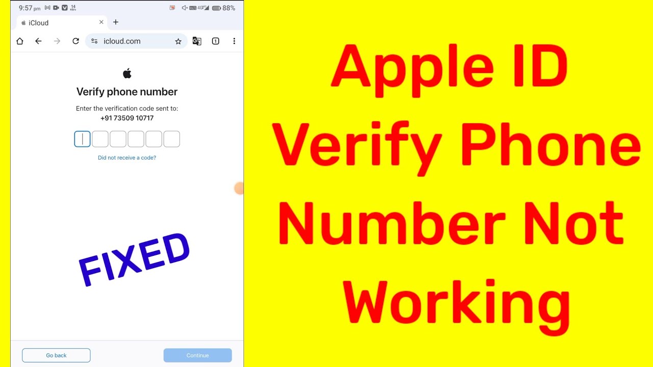 Fix Apple ID verify phone number not working Problem - YouTube
