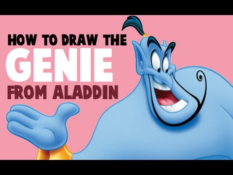How to Draw Genie from Aladdin - YouTube