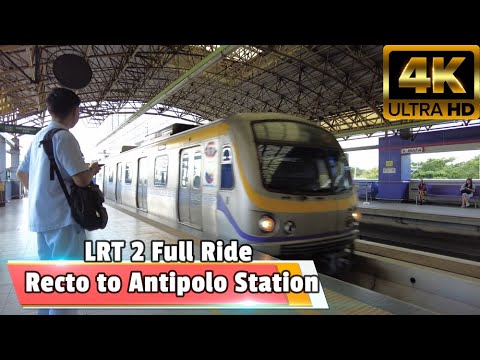 [4k] LRT 2 Full Ride : A Day in the Life of a Commuter | Metro Manila ...