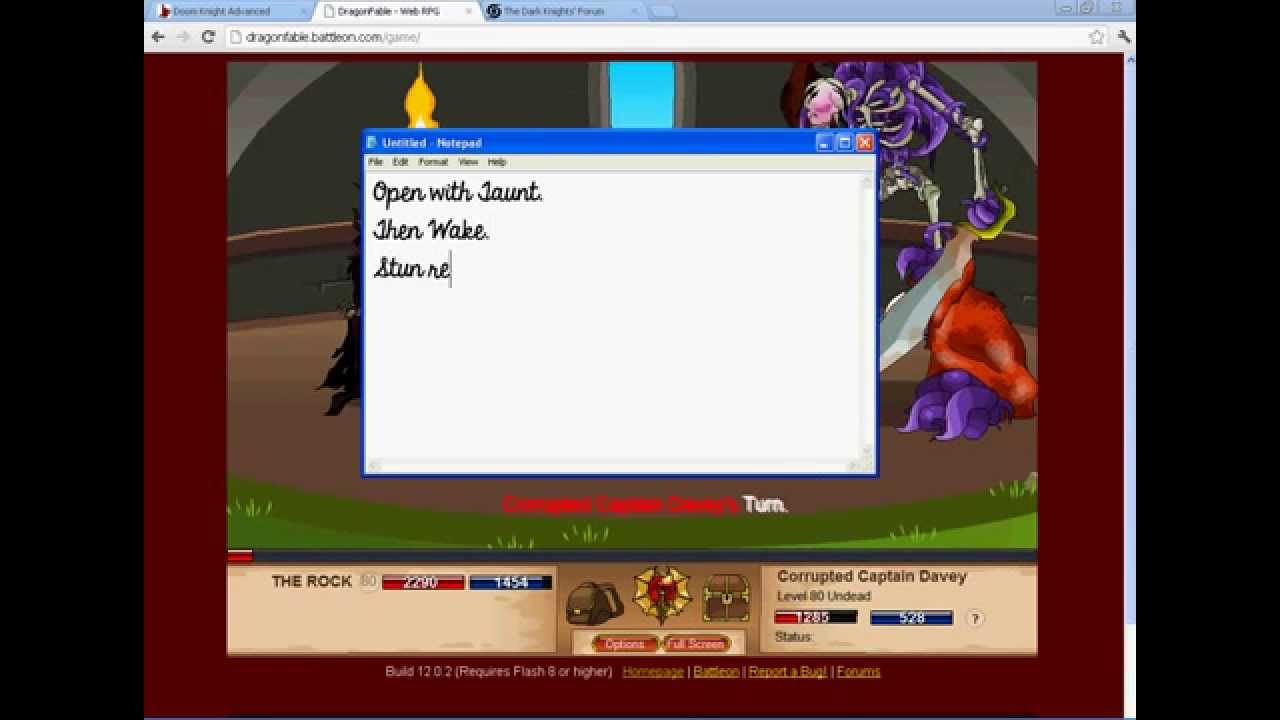 DOOM Knight armor stratergy (Dragonfable) - YouTube