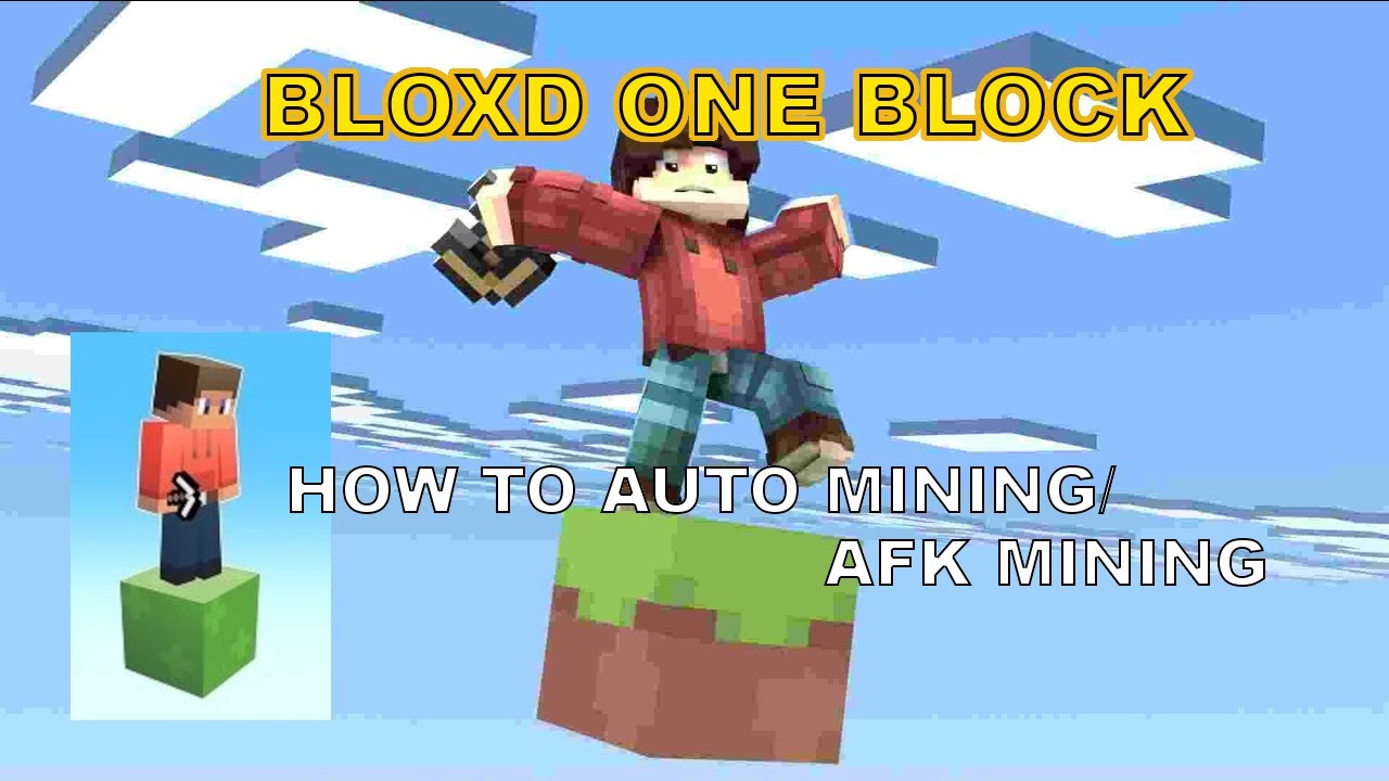 How To Auto Mining / AFK Mining | Bloxd.io One Block - YouTube