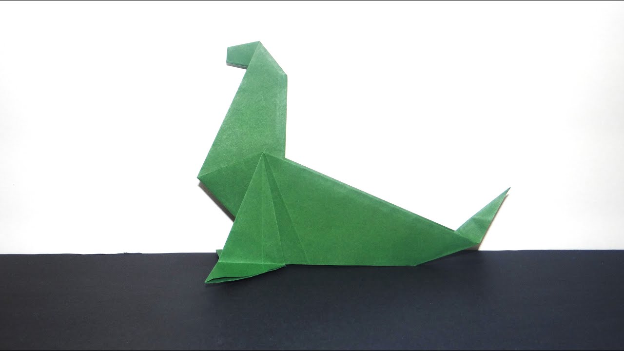 Cómo hacer un león marino de papel a origami paso a paso - YouTube