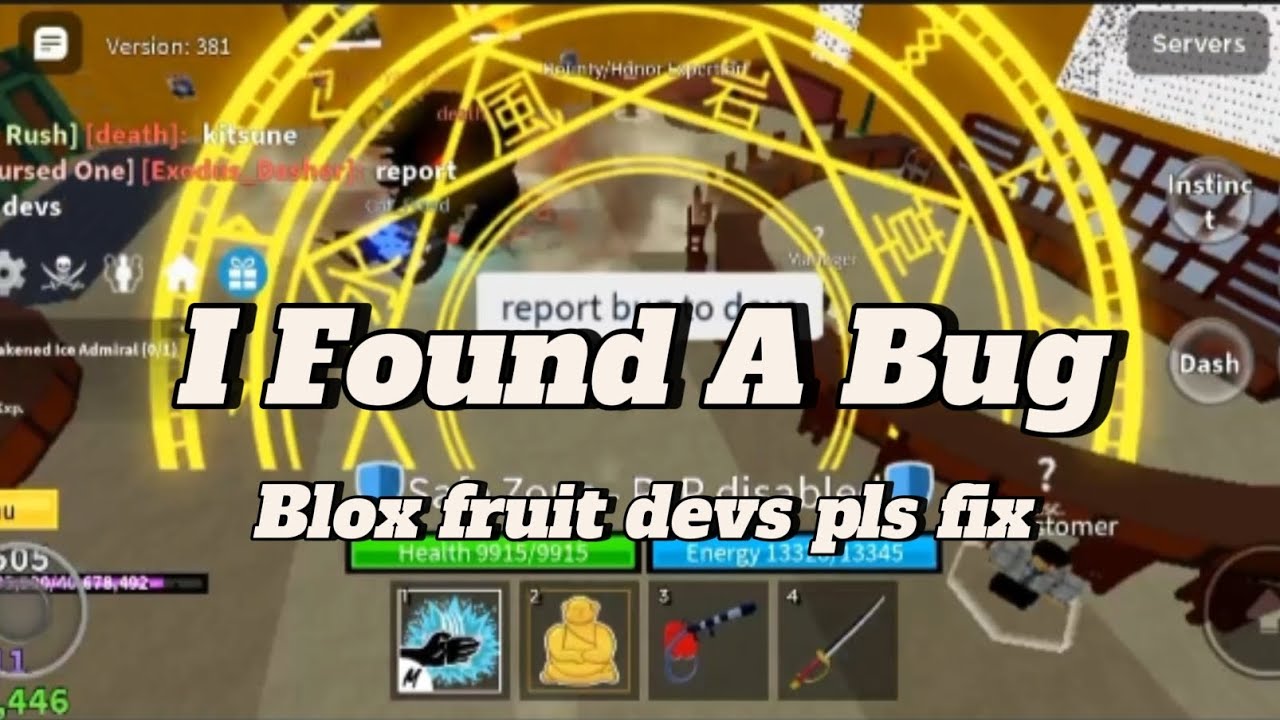 I just found a bug but I don't know how it happened - blox fruit #bloxfruits #bug - YouTube