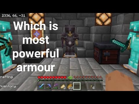 Which is the most powerful armour diamond Vs Netherite#Minecraft#Jersa ...