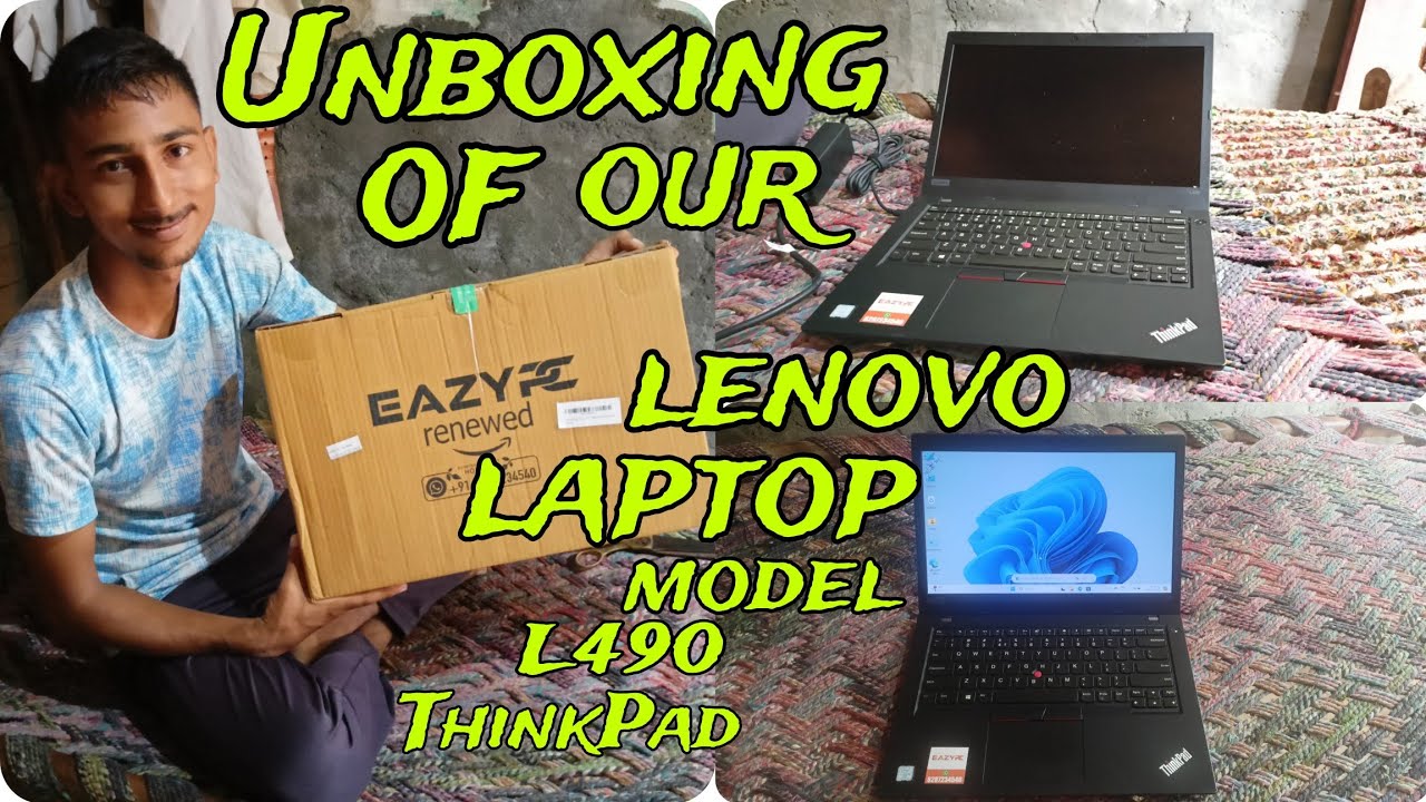 Unboxing Of Our Lenovo Laptop. Model L490 ThinkPad. - YouTube