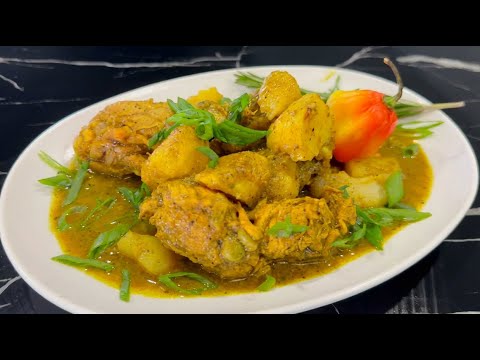 Extra Tasty!!Curry Chicken W/Eddoes Trini Style - YouTube
