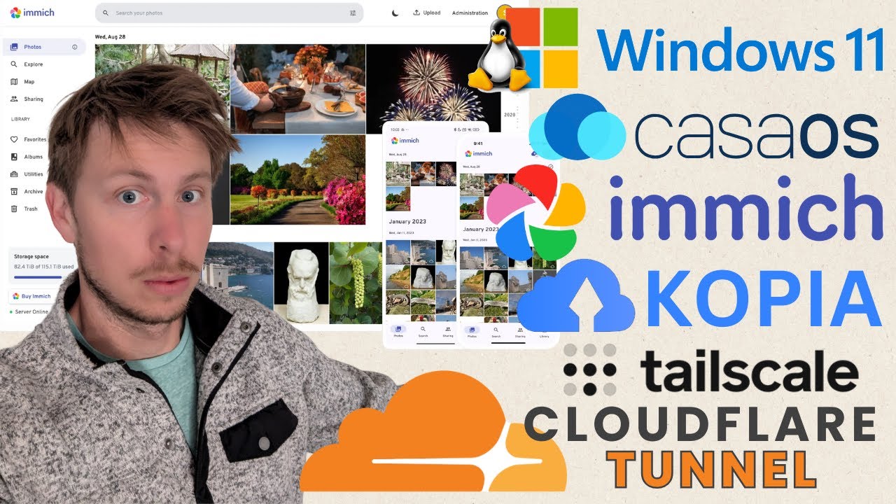 Install Immich on Windows with CasaOS and ditch Google photos!! - YouTube