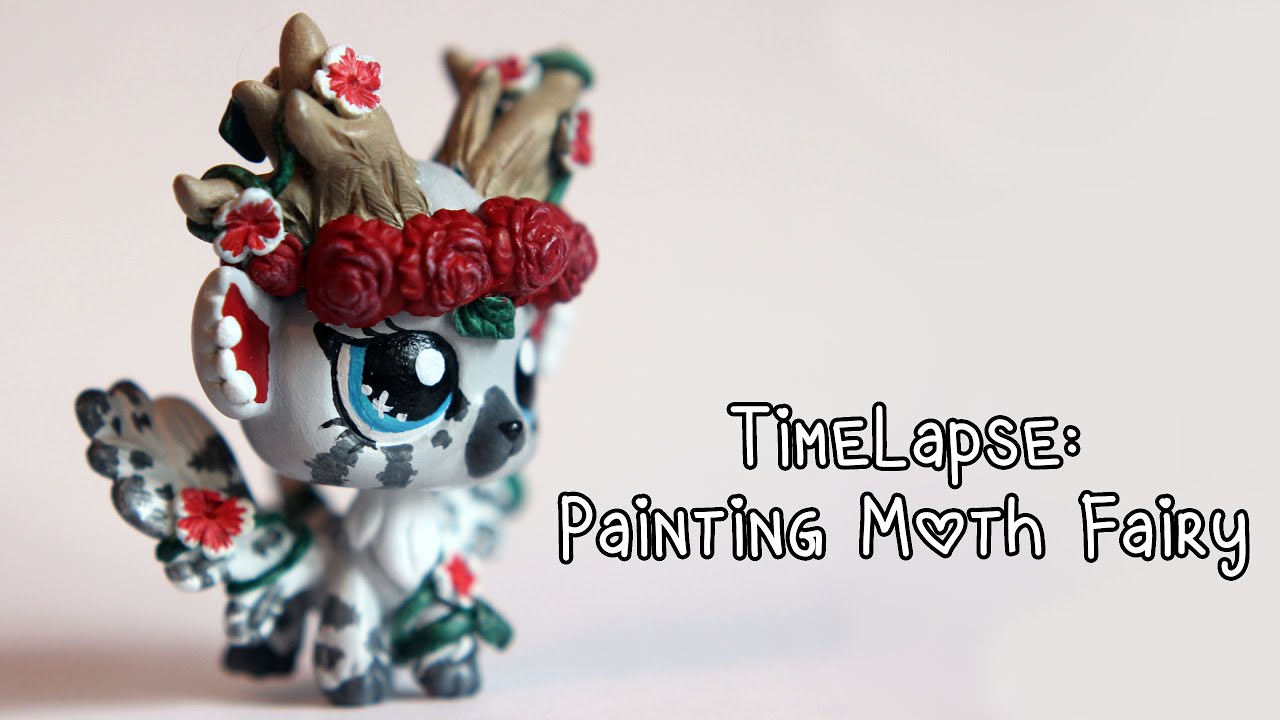 Timelapse: Painting the LPS Moth Fairy Custom - YouTube