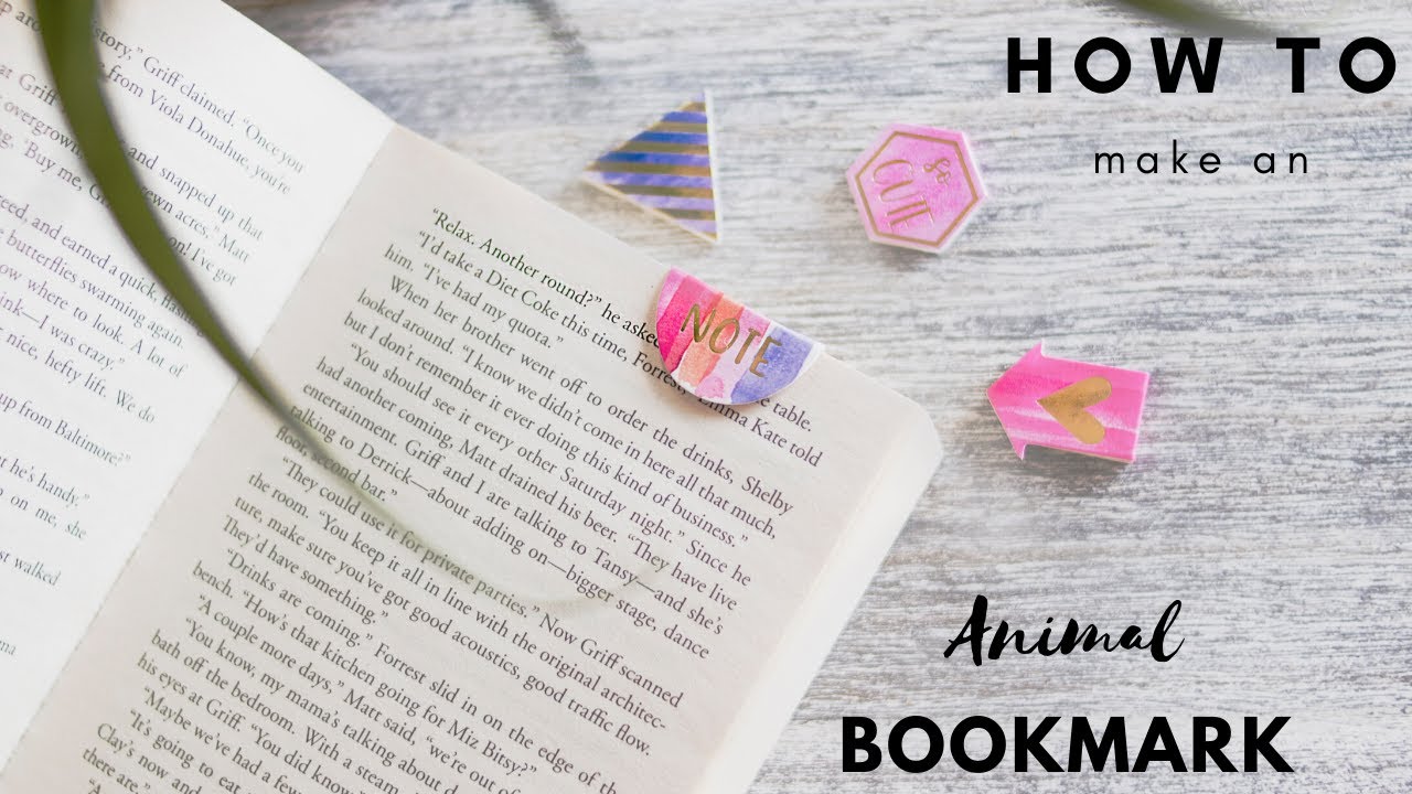 How to Make an Animal Bookmark - YouTube